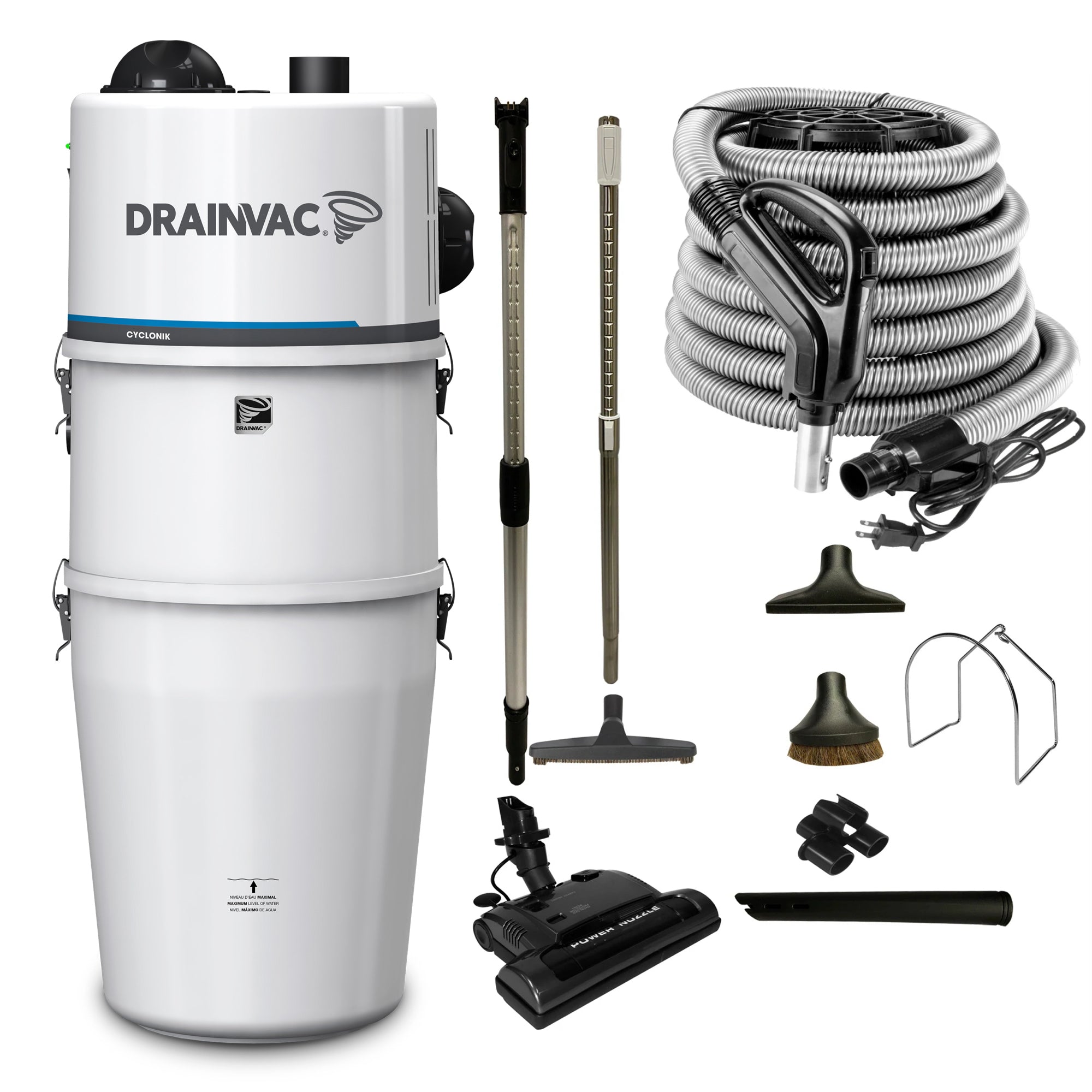 DrainVac DV1R15-CT Vacuum with Cartridge Filter & Power Kit