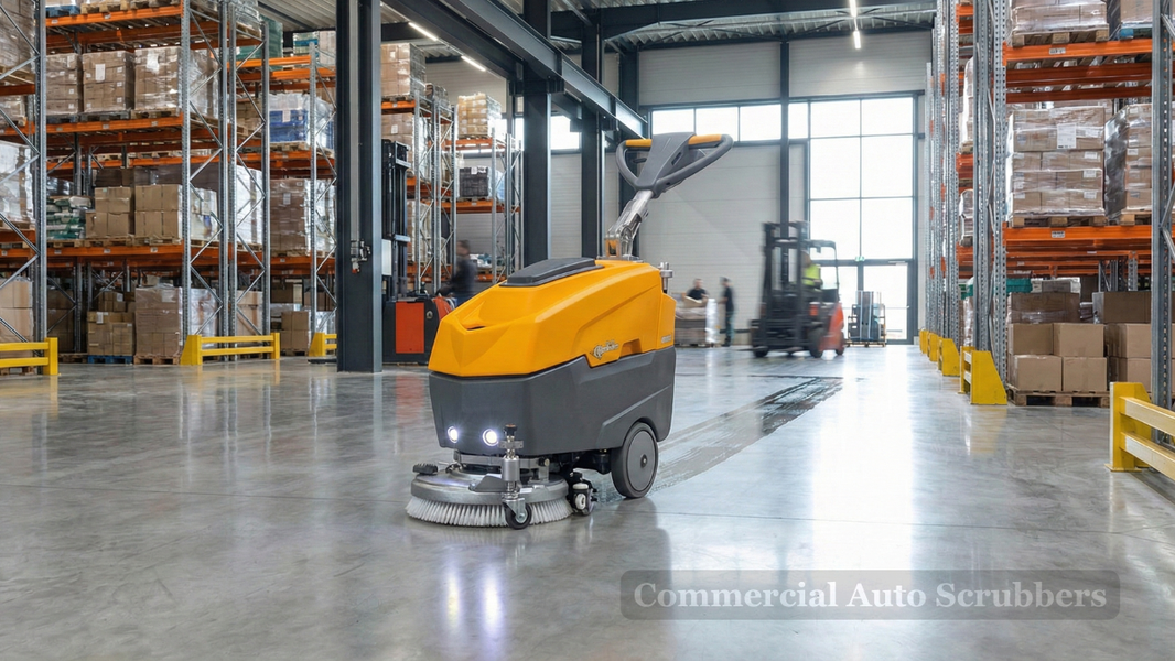 How Commercial Auto Scrubbers Improve Safety & Hygiene