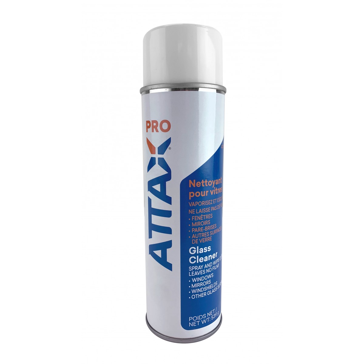 Attax ® Pro Foaming Glass Cleaner Aerosol - Sprayway - 19 oz (539 g ...