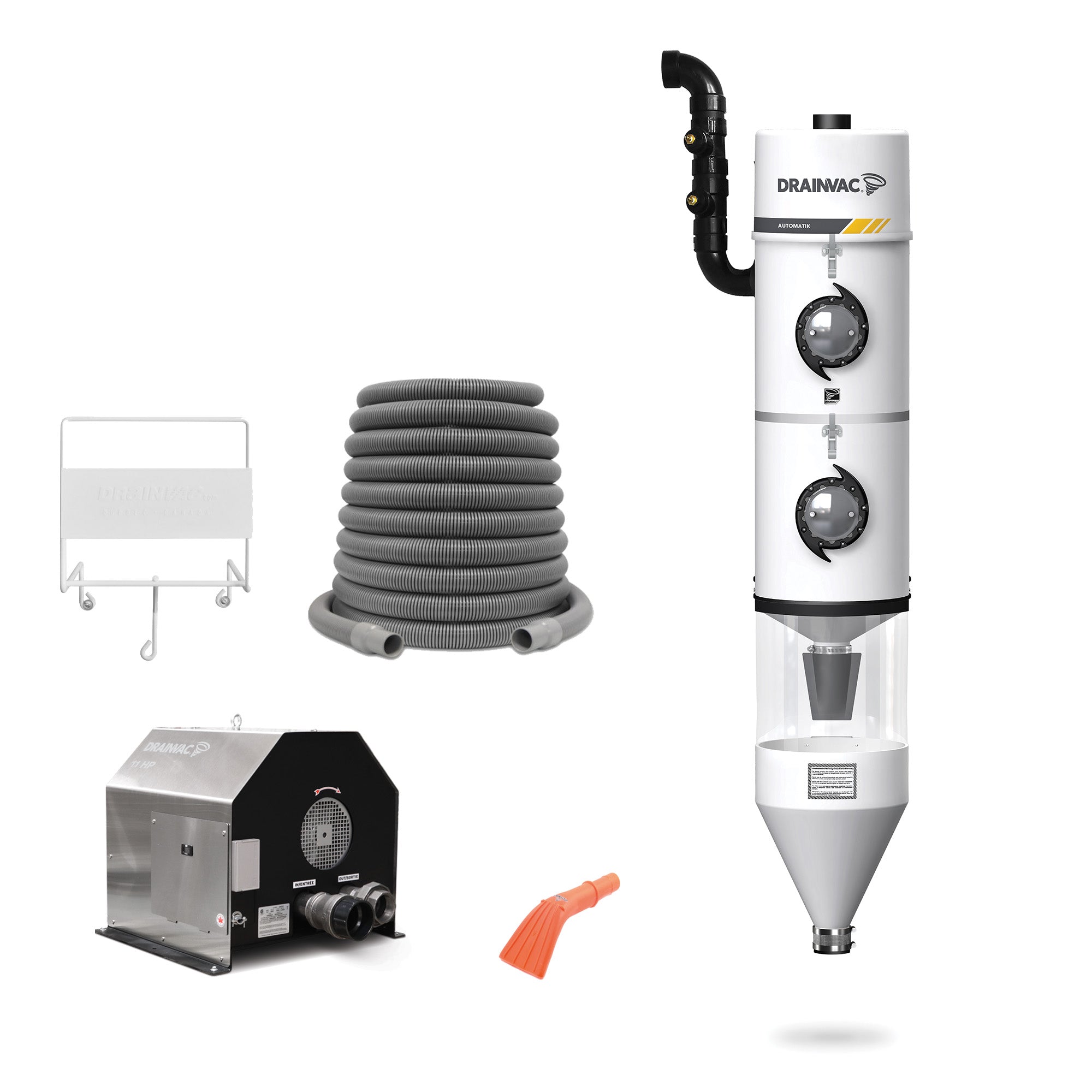 DrainVac Automatik Commercial Wet and Dry Central Vacuum