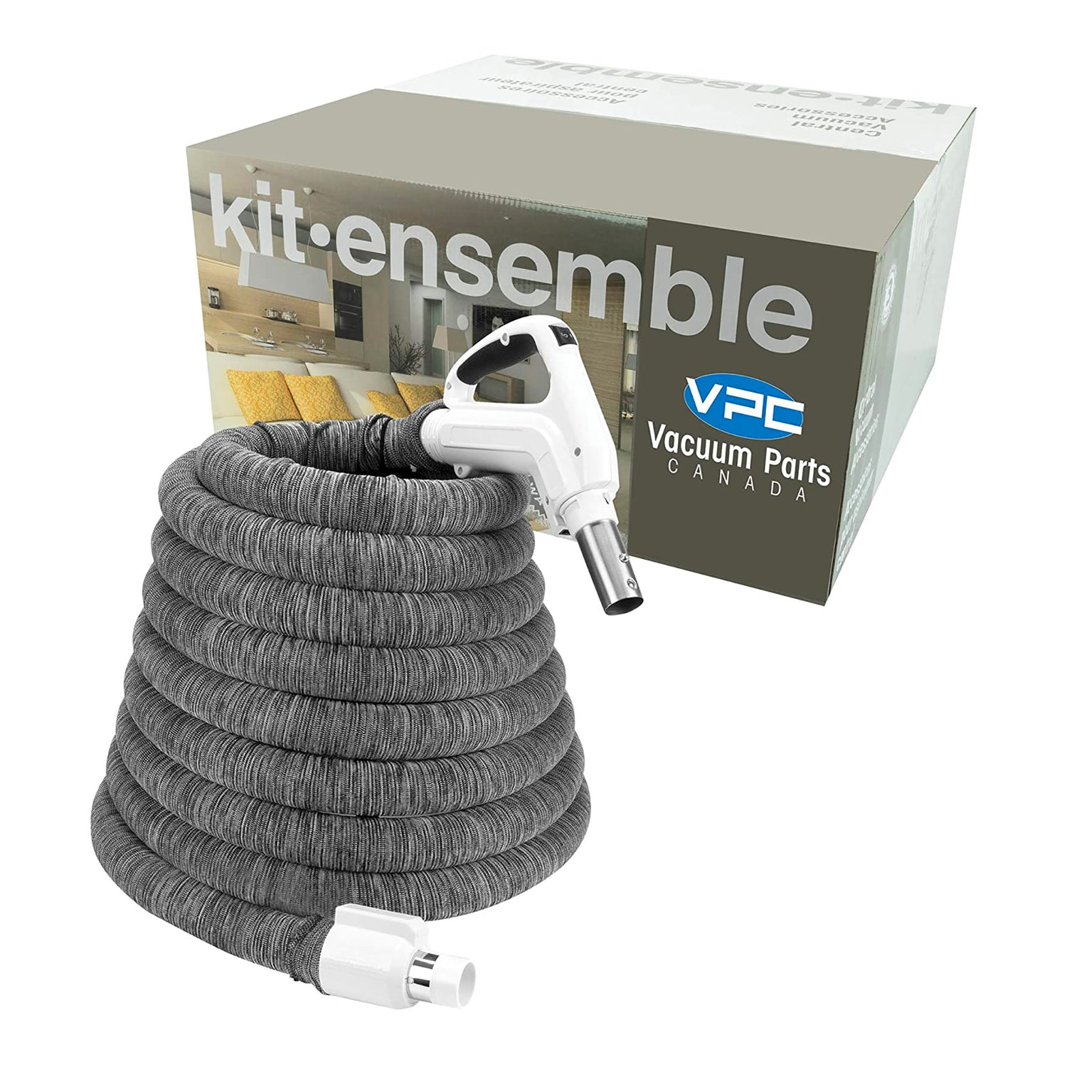Pistol Grip Hose ULTRA CLEAN Central Vacuum Hose - 50ft Low Voltage For ...