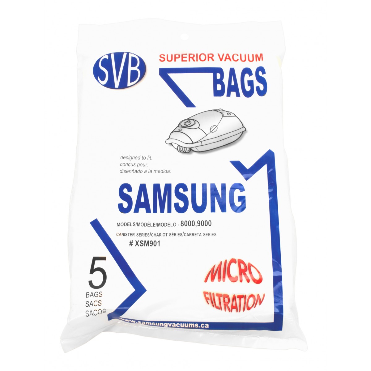 Samsung 8000/9000 Canister Vacuum Bags – Micro Filtration